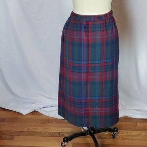 Pendleton | Skirts | Miss Pendleton Vtg Wool Plaid Skirt | Poshmark